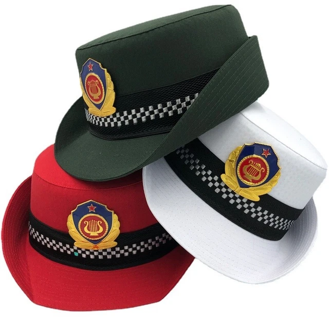 WOMEN ARMY CAPTAIN Hat Performance Cap Soldier Fancy Dress Military ...