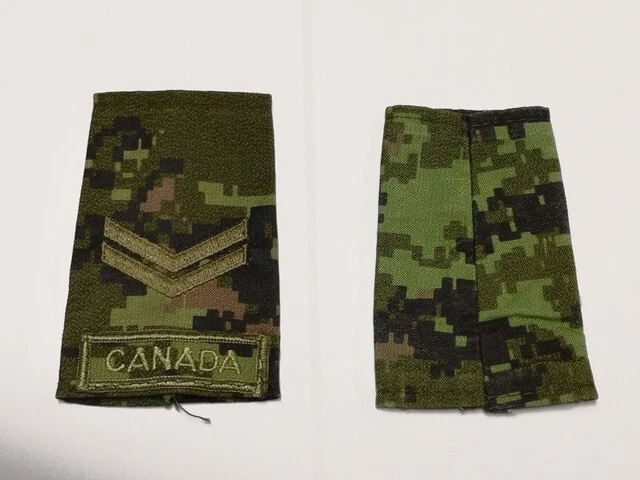CANADIAN ARMED FORCES Cadpat Rank Epaulets Army - Corporal $14.99 ...
