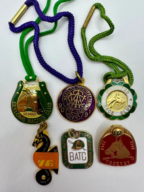 LOT OF 6X Various Horse Racing Membership Badges $17.00 - PicClick AU