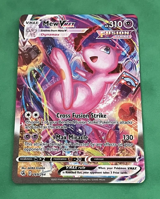 POKEMON MEW VMAX Fusion Strike 269/264 Secret Rare Alternate Art Holo Mint £85.00 - PicClick UK