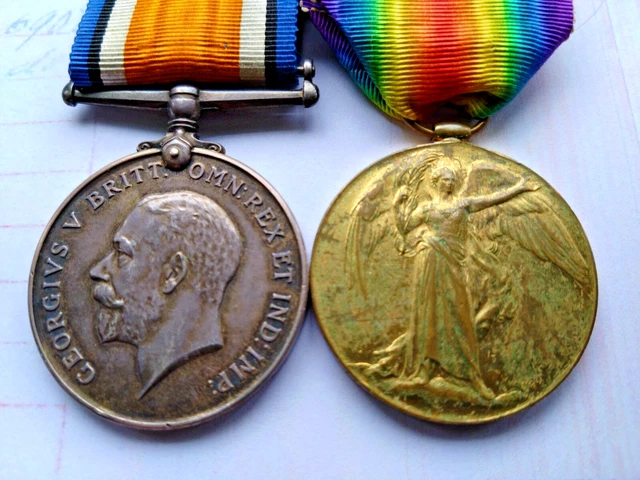 WW1 BRITISH WAR & Victory Medals/Badges William Cox Royal Garrison ...