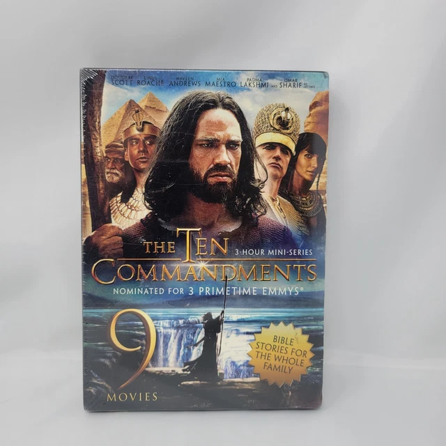THE TEN COMMANDMENTS 3-Hr Mini-Series 9-Movie Bible Story Collection ...