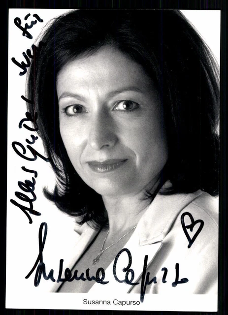 SUSANNA CAPURSO LINDENSTRASSE Autogrammkarte Original Signiert ## BC ...