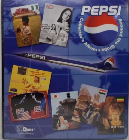 PEPSI AROUND THE World Collector's Album + 72 Trading Cards Dart ...
