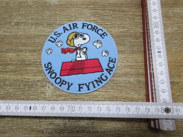 PATCH US AIR Force Army Flying Ace Snoopy USAAF Pilot WWII Flightjacket ...