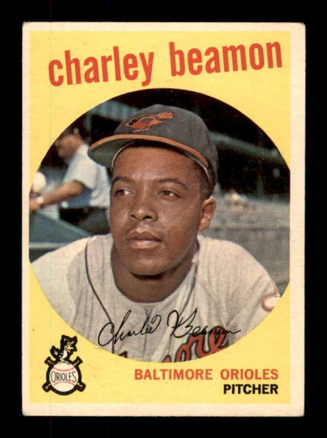 1959 TOPPS #192 Charley Beamon VG/VGEX RC recrue Orioles 247593 EUR 3 ...