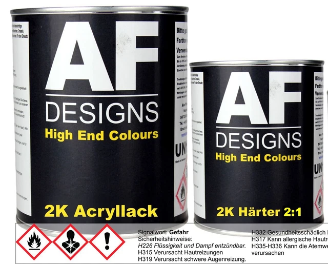 1,5KG 2K SET für PMS 00425C PANTONE 425C DARK GREY Autolack Acryllack ...