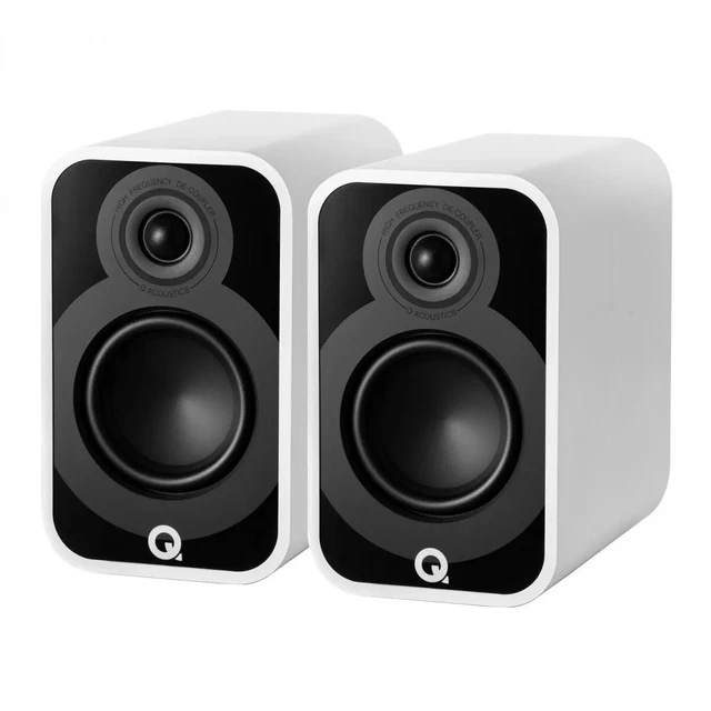 Q ACOUSTIC 5020 Passive Bookshelf Speakers Loud Hi-Fi - White OPEN BOX ...