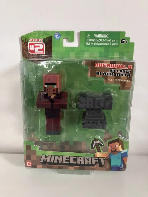MINECRAFT VILLAGER FORGERON Figure 3" Mojang Overworld Série 2 Jouet ...