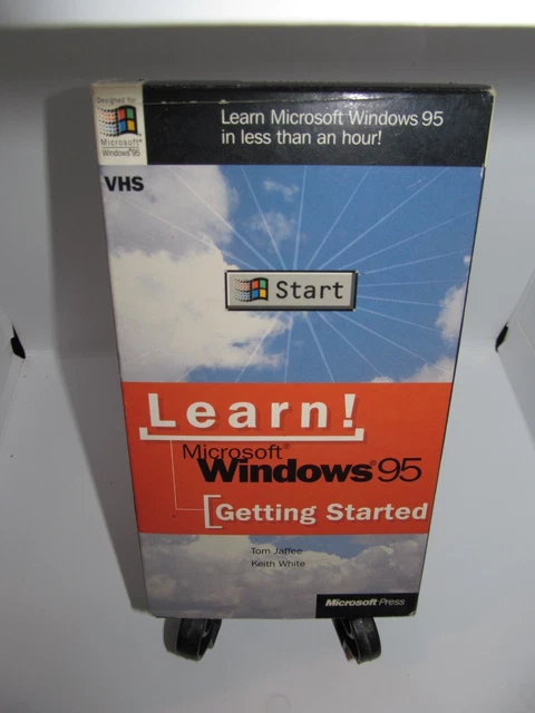 MICROSOFT WINDOWS 95 Start! Learn! Vintage VHS Tape WinStruct Microsoft ...