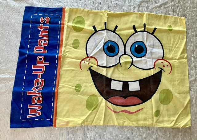 VTG 2004 SPONGEBOB SquarePants Pillowcase Wake Up Sleepy Pants 29x19 ...