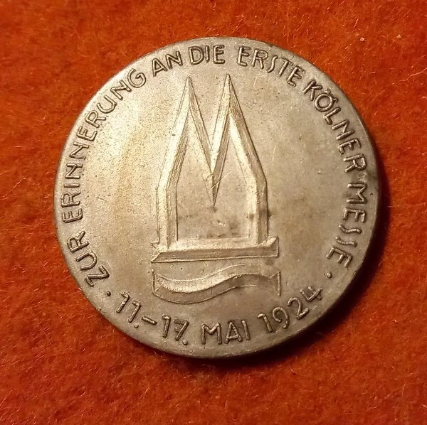 MEDAILLE ZUR ERINNERUNG an die erste Kölner Messe 1924 EUR 5,00 - PicClick DE