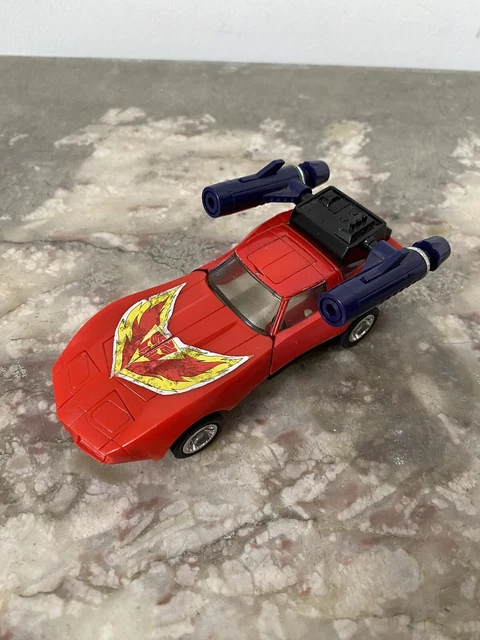 RARE TRANSFORMERS G1 Red Tracks Takara 1984 Mb Milton Bradley Quasi ...