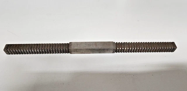 VINTAGE 8-IN-1 THREAD File #1 NU-THRED Jaw Mfg Co. Reading, PA $13.49 ...