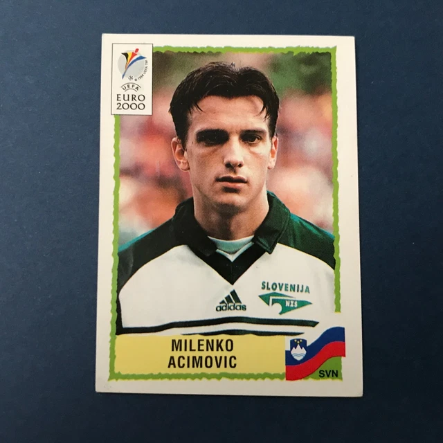 PANINI FIGURINE EURO 2000 Con Retro Velina Verde Acimovic N 260 EUR 2 ...