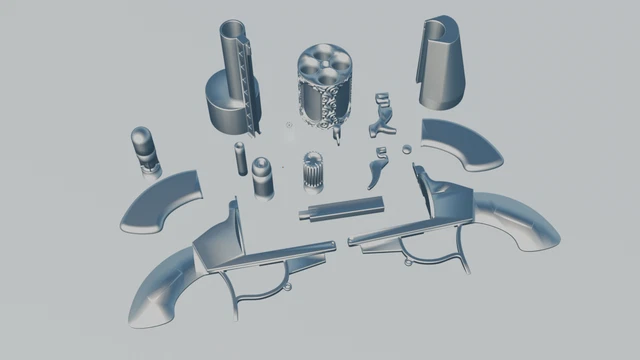 FALLOUT TV SERIES Ghouls Revolver Cosplay Prop 3D printed kit £35.00 ...