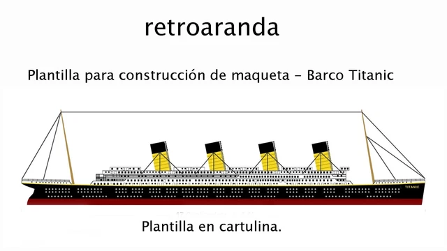 PLANTILLA PARA CONSTRUCCIÓN de maqueta - Barco Titanic EUR 4,30 ...