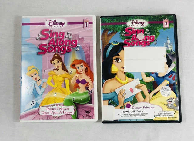 DISNEY PRINCESS SING Along Songs DVD Lot Volume 1 & 3 £6.80 - PicClick UK