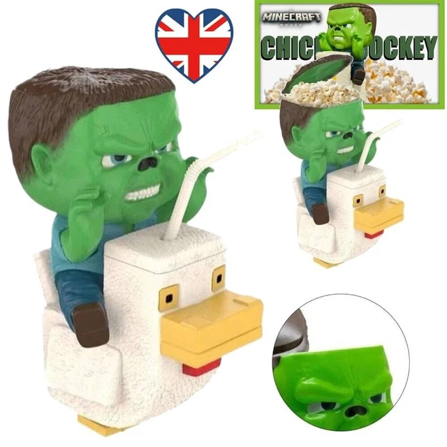 CINEMARK MINECRAFT MOVIE Chicken Jockey Popcorn Bucket & Cup Combo Set ...