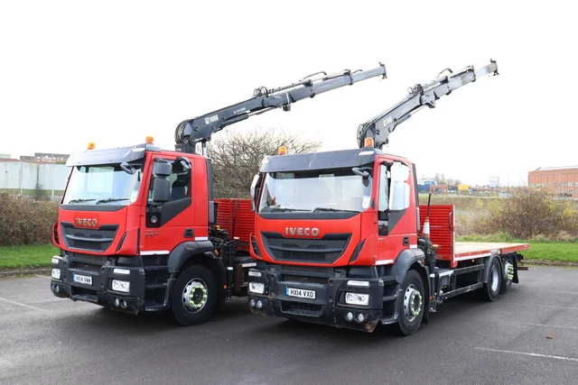 IVECO STRALIS 310 6X2 Hiab Xs144 Crane Flatbed (2014) £10,750.00 ...