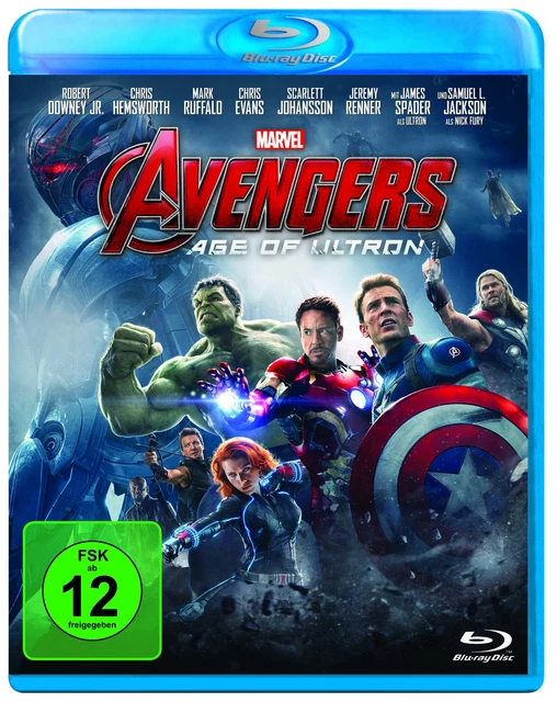 MARVEL AVENGERS AGE of Ultron Blu-Ray Science-Fiction Film Robert ...