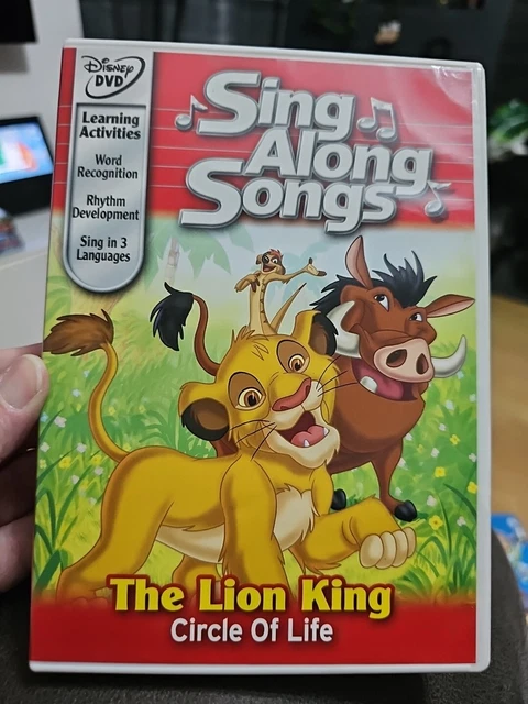DISNEY SING ALONG Songs The Circle Of Life DVD Region 1 RARE not Avail ...