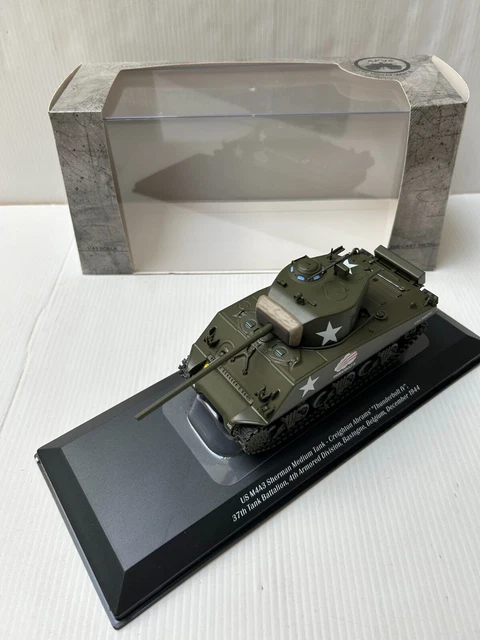 AFVS US M4A3 Sherman Medium Tank 4th Armored Division Batogne Belgium ...