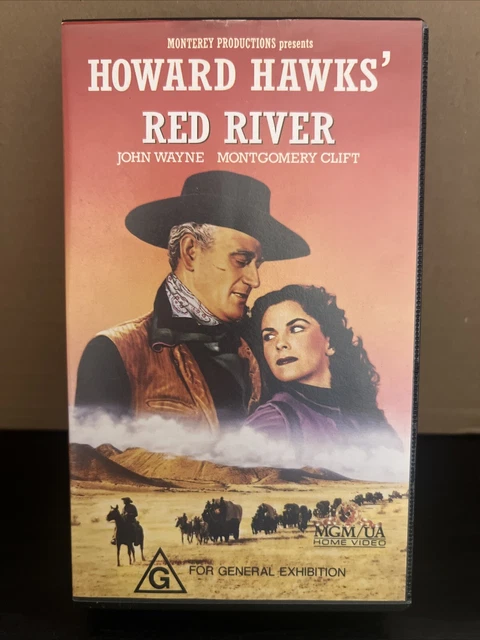 RED RIVER VHS 1940's Classic MGM Home Video PAL John Wayne Western B12 ...