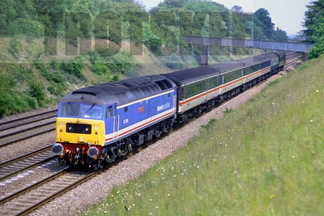 35MM SLIDE BR British Rail Diesel Loco Class 47 47581 1990 Original £4.97 - PicClick UK