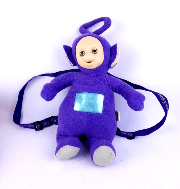 VINTAGE 1995 TELETUBBIES Plush Tinky Winky Backpack Purple Bag 20 Inch ...