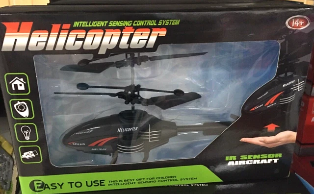 MOTORISED HELICOPTER IR Sensor Aircraft Easy To Use 1:24 Gift Ideas New ...