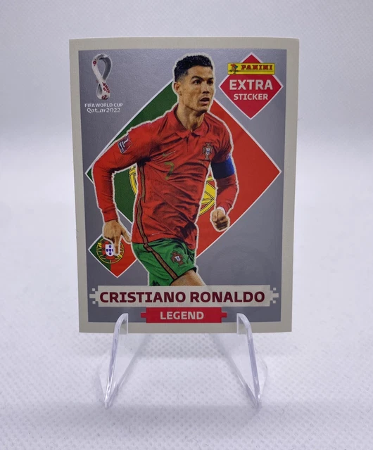 CRISTIANO RONALDO SILVER Extra Sticker 2022 Panini Qatar World Cup £39. ...