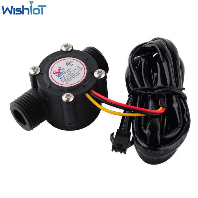YF-S201 WATER FLOW Sensor Flowmeter Hall Flow Liquid Switch 12V 1-30L ...