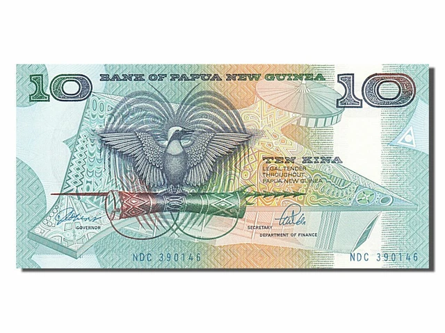 [#255117] BANKNOTE, PAPUA New Guinea, 10 Kina, 1988, UNC $70.32 ...