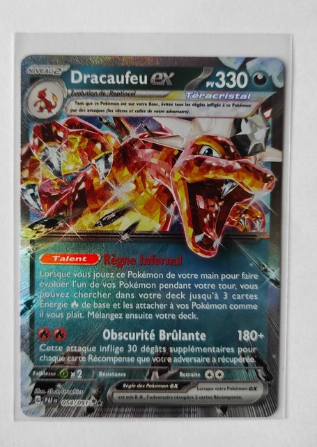 CARTE POKÉMON DRACAUFEU ex 054/091 - PAF Destinées de Paldéa EV4.5 FR NEUF EUR 7,00 - PicClick FR