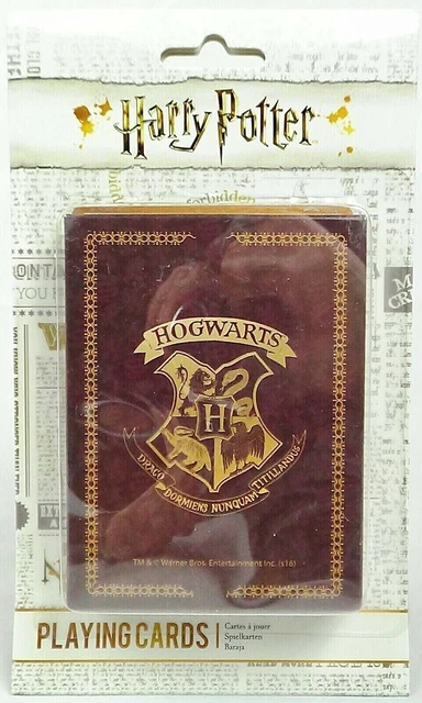 HARRY POTTER HOGWARTS Playing Cards, Wizarding World Game Activity Gift ...