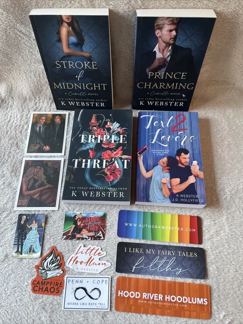 K WEBSTER SIGNED Book Bundle Includes Exclusive Swag And OOP Prince Charming £49.99 - PicClick UK