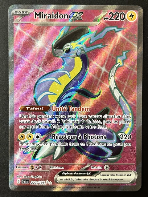 CARTE POKÉMON - Miraidon EX 227/198 Écarlate et Violet - Française FR ...