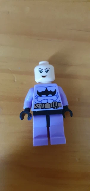 LEGO BATGIRL MINIFIGURE Batman Upside Down Symbol Logo Purple Lilac No ...