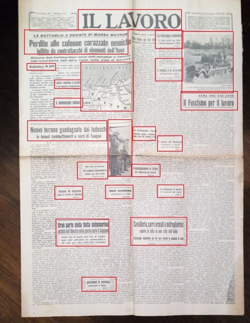 WW2-GENOVA BOMBARDED BY Enemies 20 Dead And 50 Wounded 08-11-1942 N ...