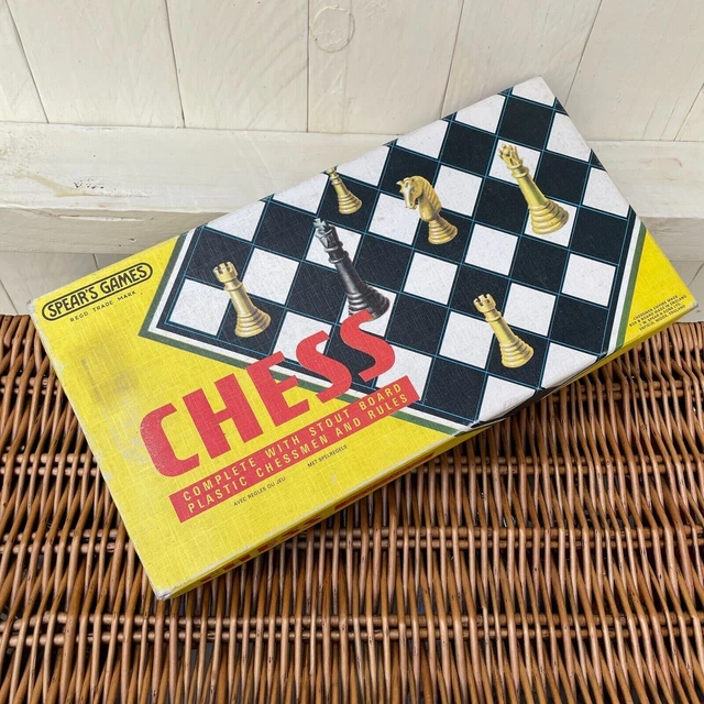 VINTAGE SPEARS CHESS Set Complete 1974 retro 1970s Chess Set Board Game ...