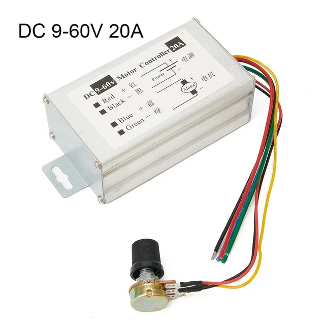 EASY TO INSTALL DC 9V 60V PWM Motor Speed Control Switch for Various DC ...