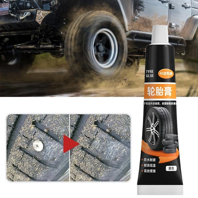 BLACK SEALANT LIQUID Wear-resistant Rubber Repair Glue 30g Tire Repair ...