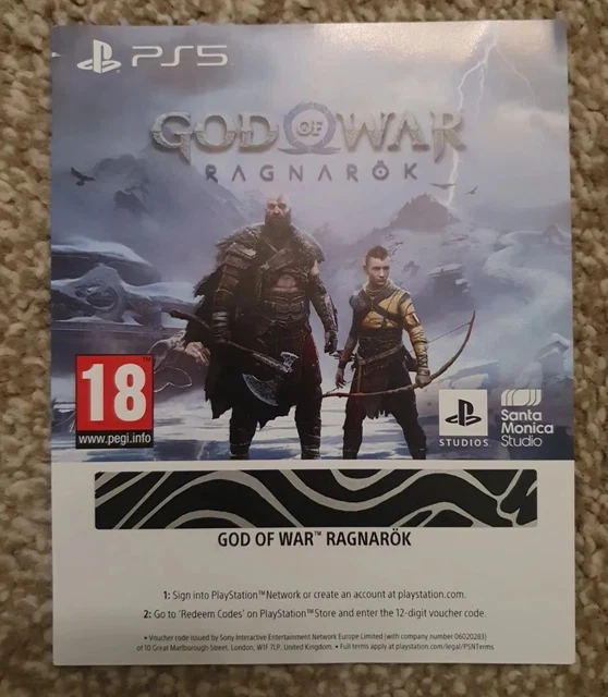 *NEW* GOD OF War Ragnarök, PS5, PlayStation 5 Digital Game Code £29.00 - PicClick UK