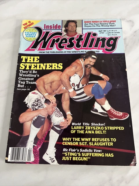 INSIDE WRESTLING MAGAZINE April 1991 £7.68 - PicClick UK