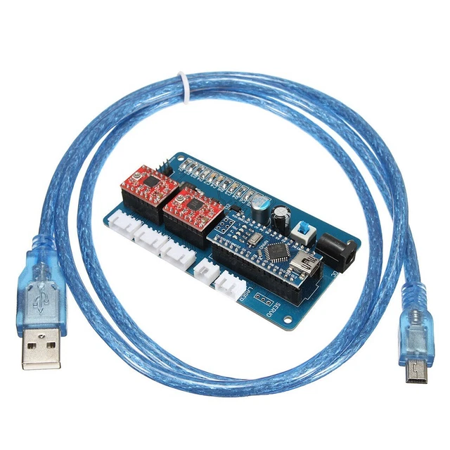 2 AXIS STEPPER Motor Driver Board for Plotter For DIY La ser Engraving ...