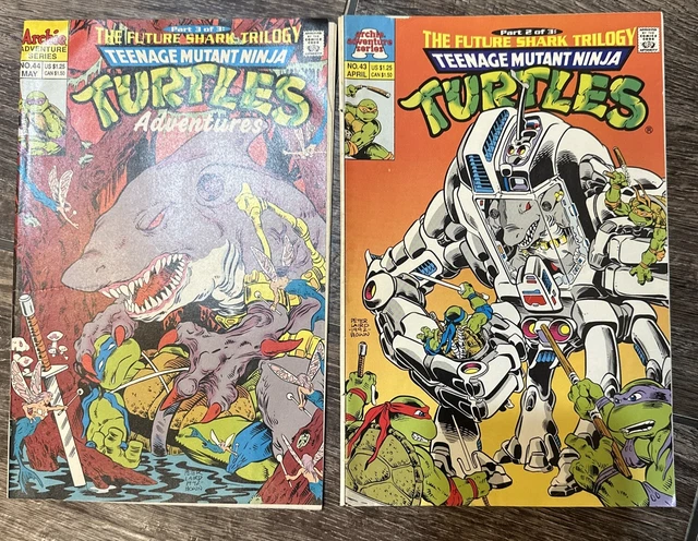 TORTUES NINJA MUTANTES adolescentes 1993 TMNT #43 44 édition kiosque à ...