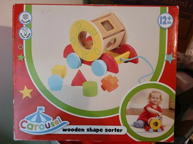 CAROUSEL BABY FIRST Toy Shape Sorter (Wooden Pull Along Toy) £10.00 ...