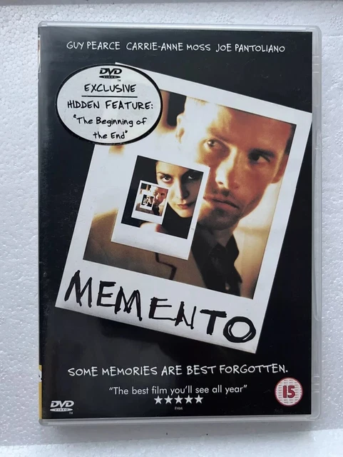 MEMENTO (DVD, 2002) Christopher Nolan Guy Pearce Carrie-Ann Moss £2.20 ...
