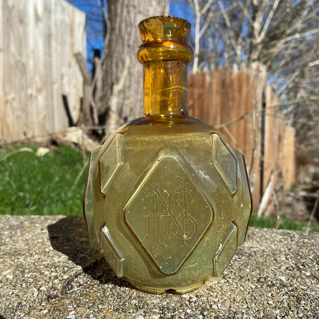 ANTIQUE HSN HARVEY S. Nutting Fire Extinguisher Bottle Yellow £203.83 ...